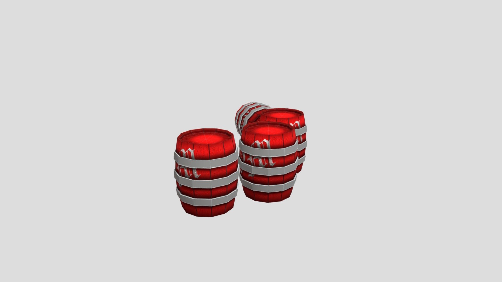 hand paint bomb barrels - Download Free 3D model by lchesworth1 ...