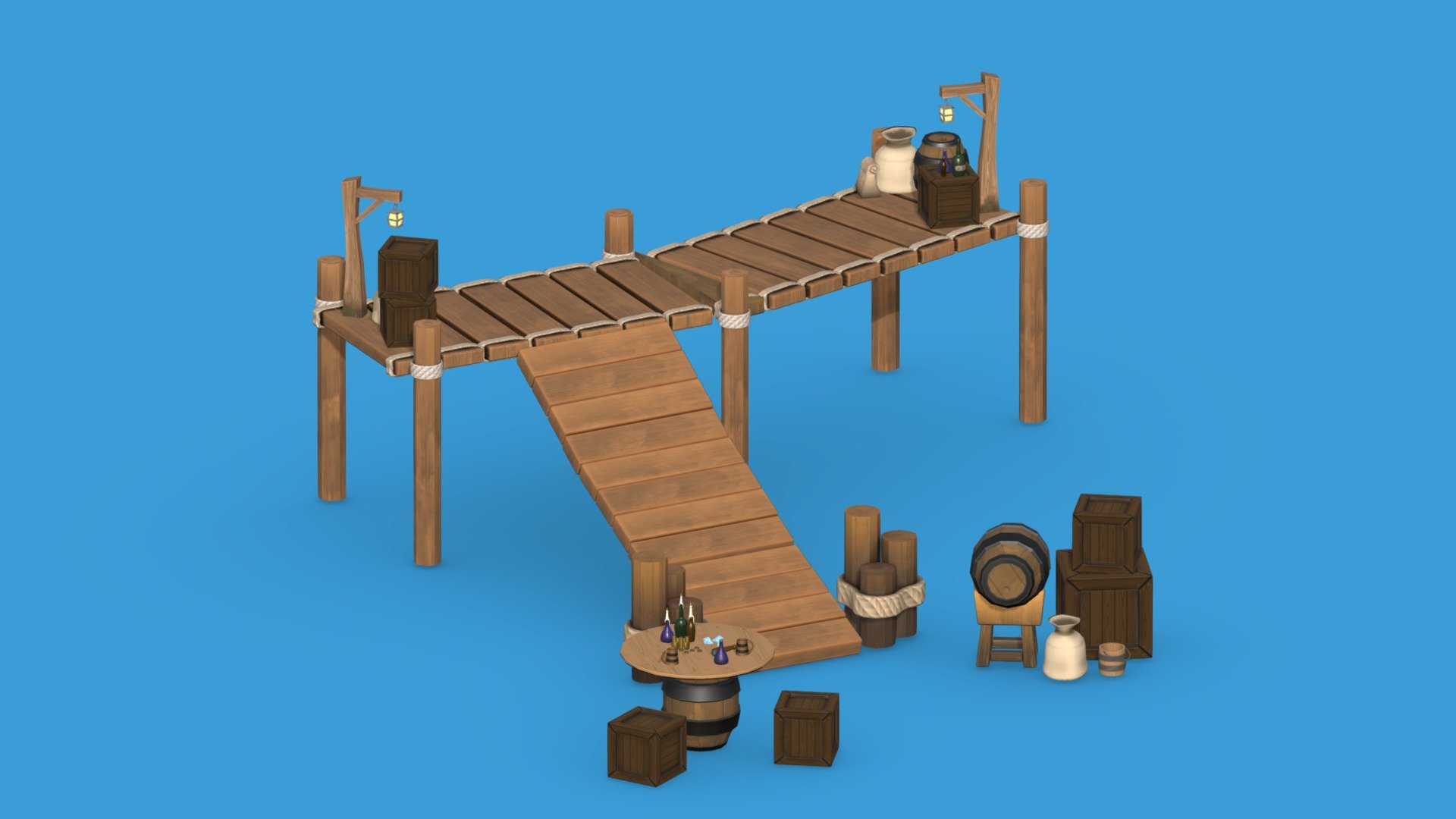 Some pirate stuff - 3D model by MissLumos [4eba7c2] - Sketchfab