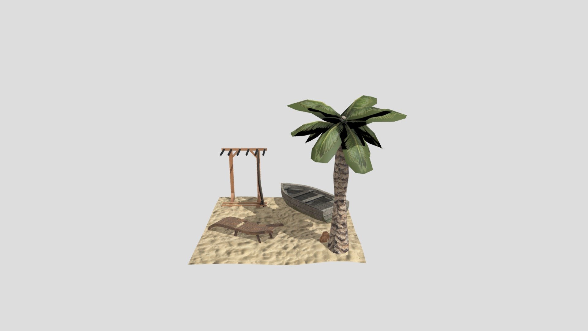 DAE 5 Props Assignment - Beach Themed - 3D model by Alexandros ...