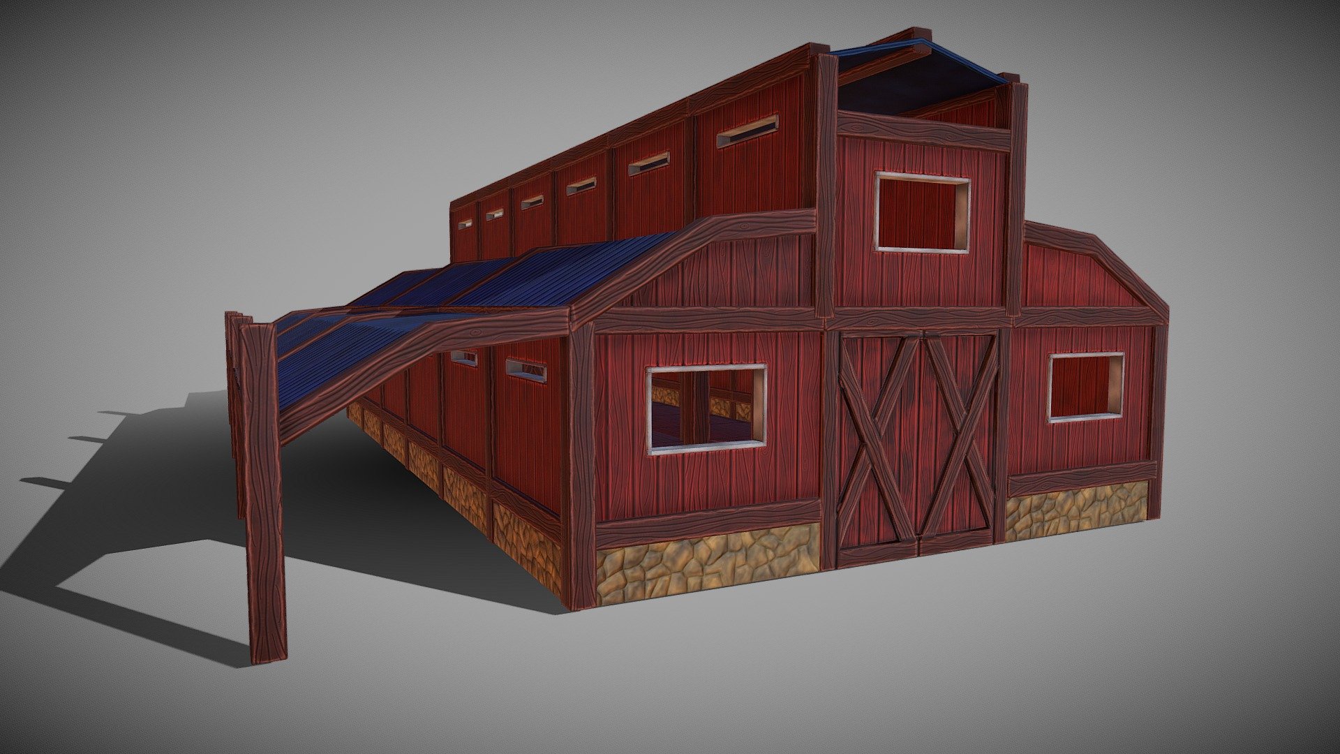 Stylized Barn - #3December2022Challenge - 3D model by Gabriel Arthur ...