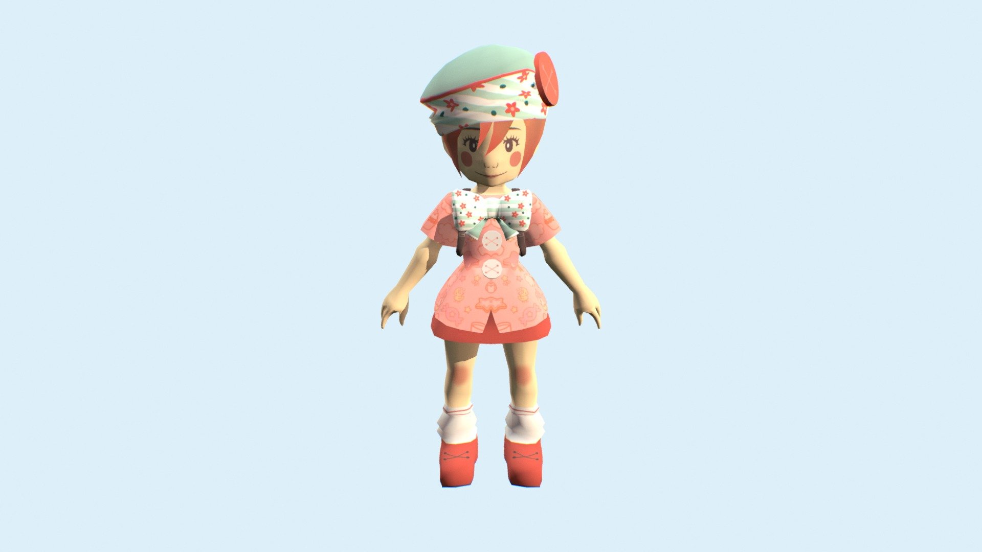 Cute girl - 3D model by minlibi [4ebfa49] - Sketchfab