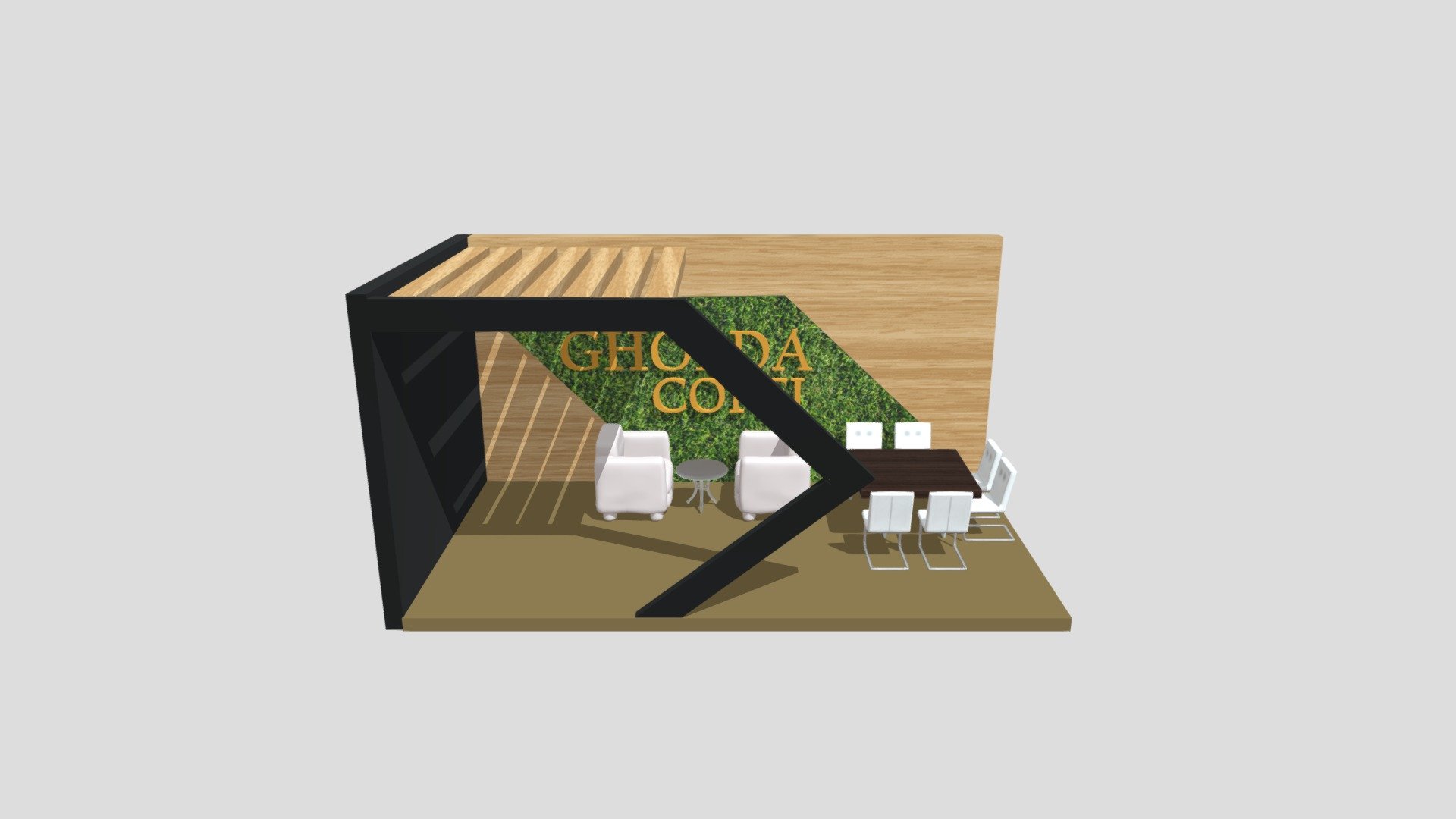 Cafe-3d - Download Free 3D model by rafz444 [4ec02a1] - Sketchfab