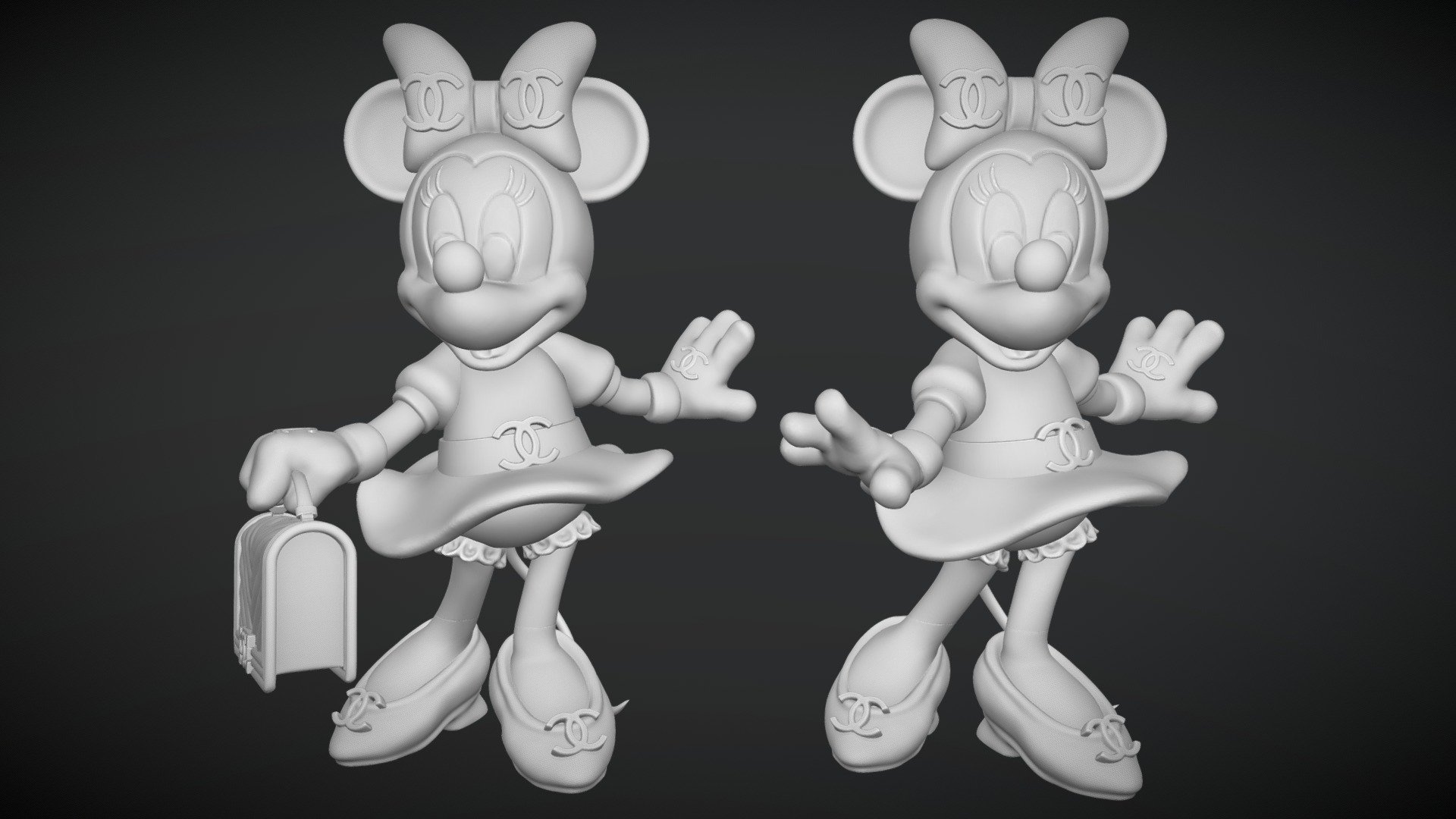 Minnie Mouse - Buy Royalty Free 3D model by JaviHow (@javihow7 ...