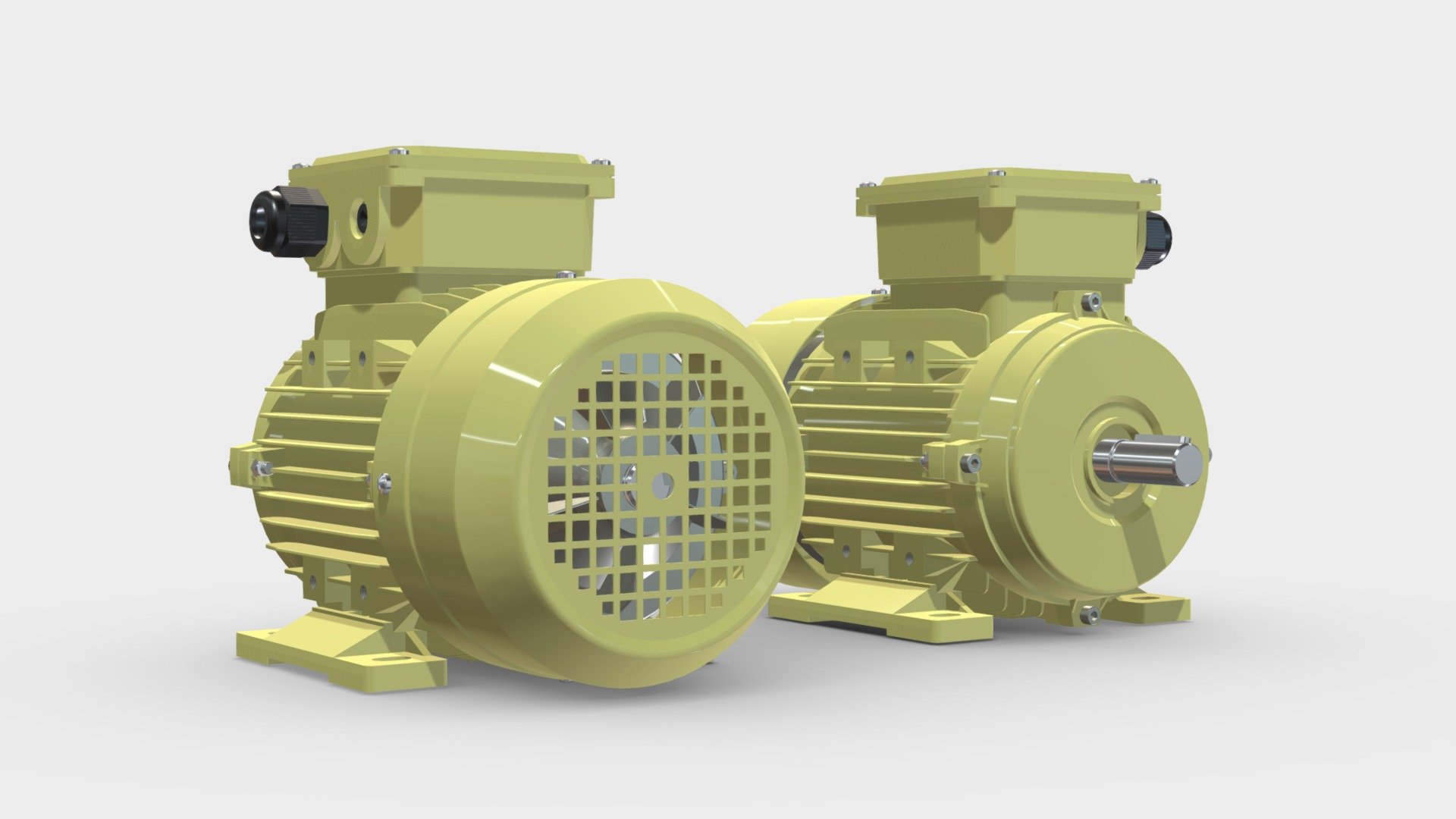 IEC Three Phase Electric Motors - 3D CAD model - 3D model by Freek de ...
