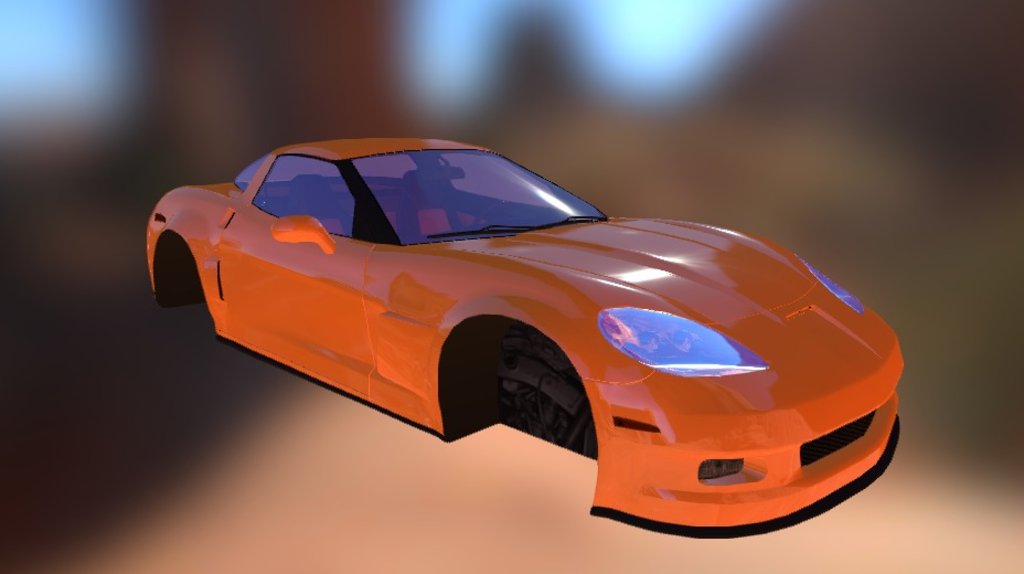 Corvette Chevrolet - 3D model by iliy [4ecc7f4] - Sketchfab