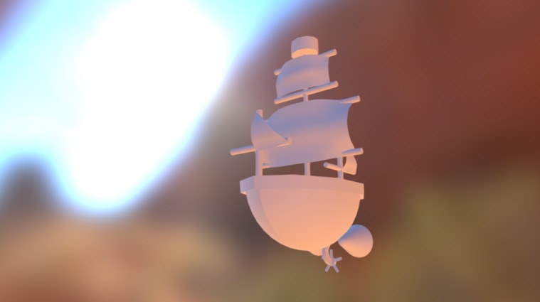 Flying Ship - 3D model by Charlotte (@charll) [4eccb21] - Sketchfab
