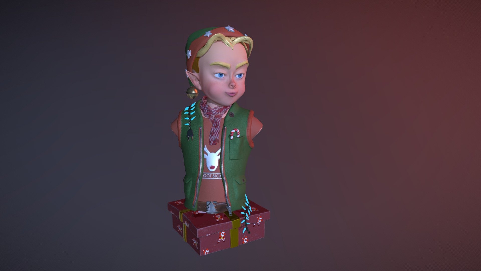 Christmas Elf - 3D model by Benoît Gonon (@ben_taras) [4ed6ff2] - Sketchfab