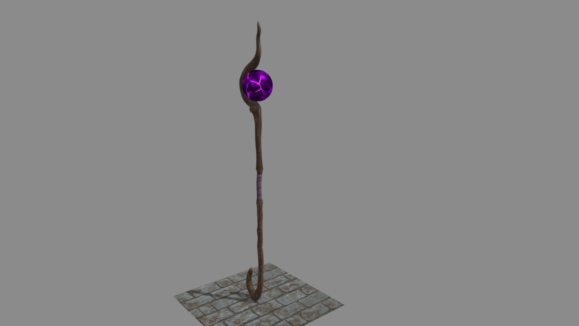 Wizard staff and orb - 3D model by Dumokan Art (@dumokanart) [4ed78c6 ...