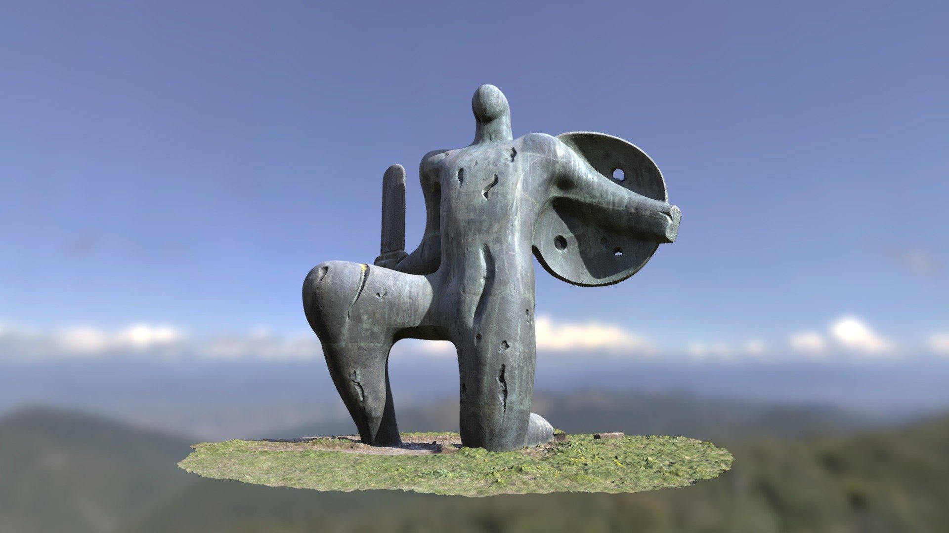 Warrior Statue at Didgori Battle Monument - Download Free 3D model by ...