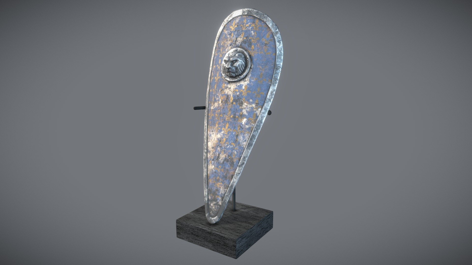 Lion Kite Shield - 3D model by Donald Gremillion II (@donaldg) [4ed88fb ...