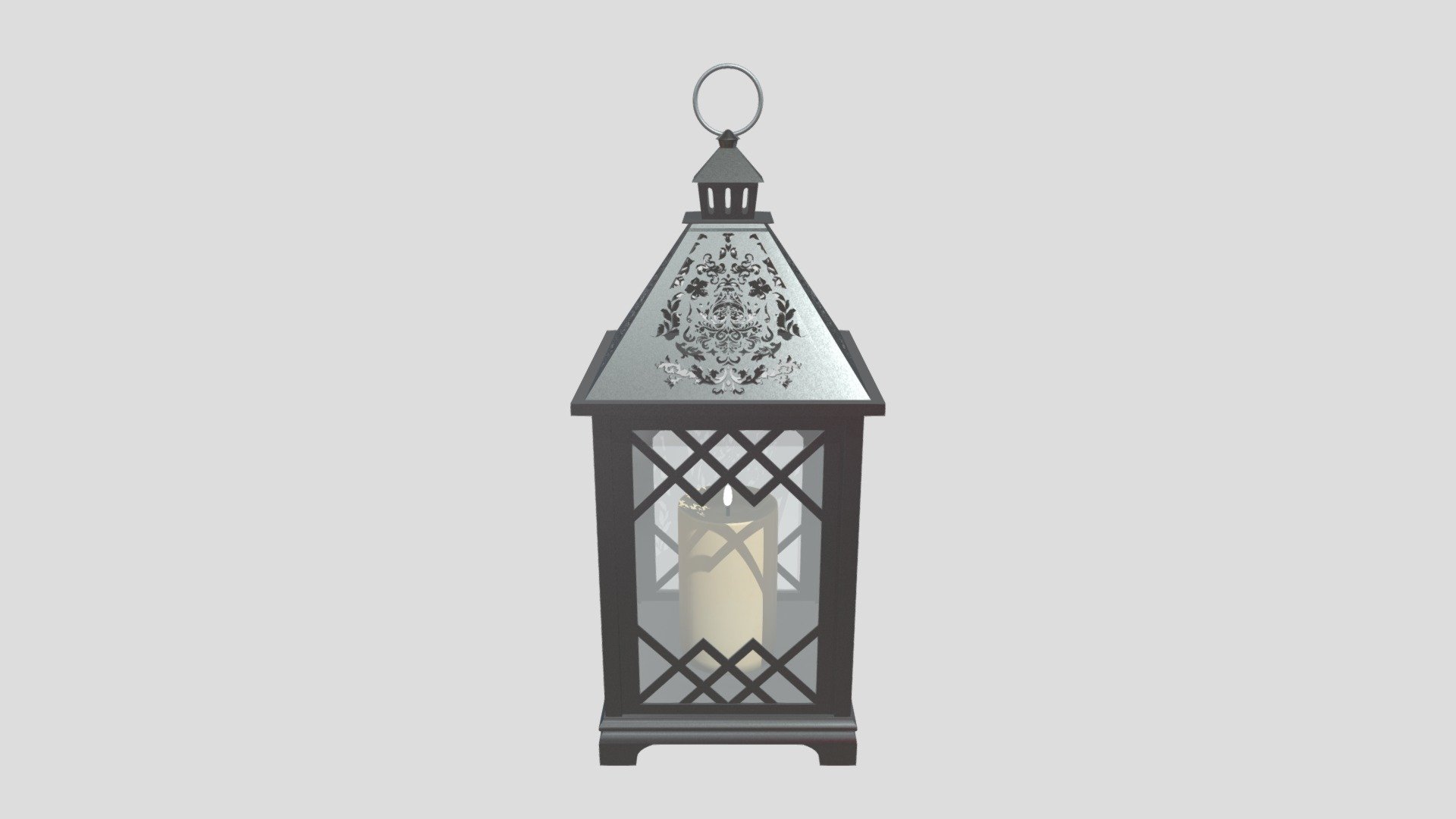 Ornamental Candle Lantern - 3D model by Alaa-ElDien [4edb28f] - Sketchfab