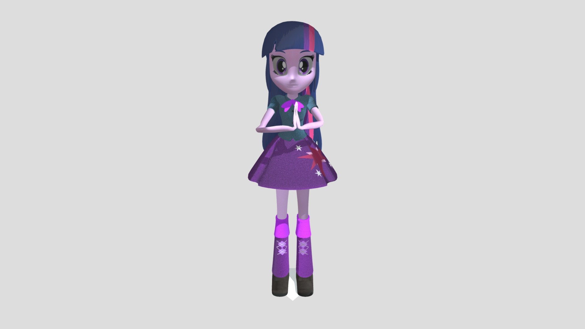 Twilight sparkle holding palms together - Download Free 3D model by ...