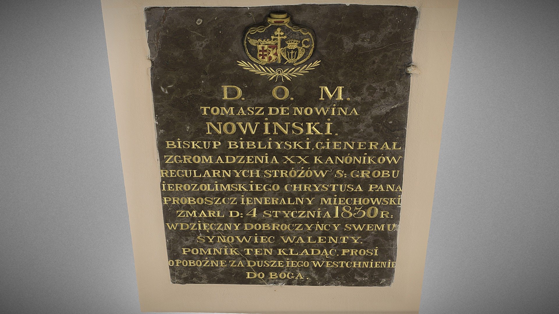 Epitaph of Bishop Tomasz Nowina-Nowiński - Download Free 3D model by ...