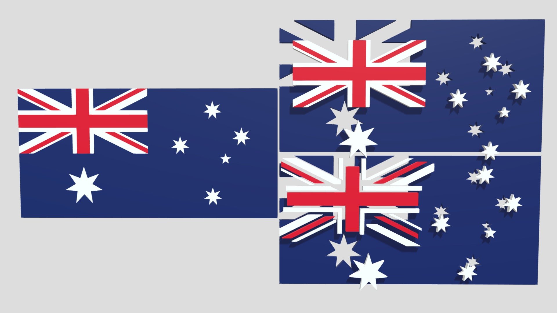 Australia Flag - Buy Royalty Free 3D model by Philip Storm (@xingyun777 ...