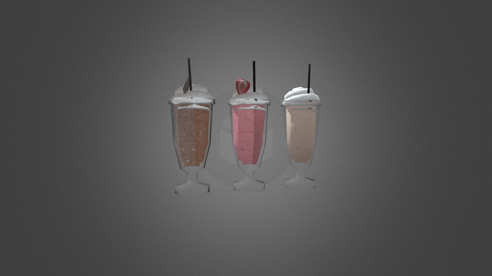 Milkshake set - Download Free 3D model by Seniora_Kora (@kora_pomidora ...