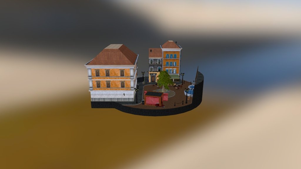 city scene - 3D model by pieter_desender [4ee22c6] - Sketchfab