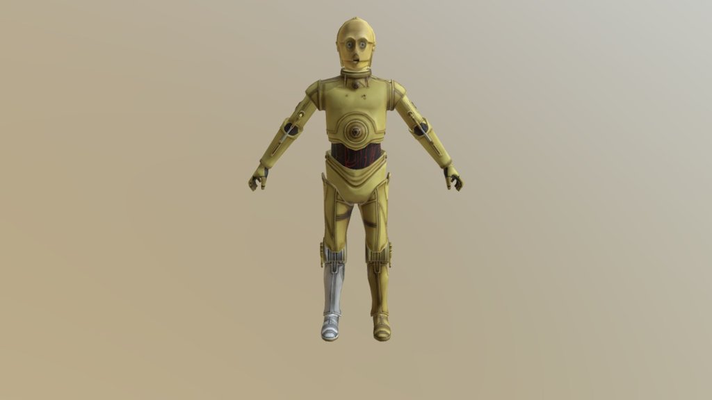 C3PO - 3D model by StaticEagle3771 [4ee2790] - Sketchfab