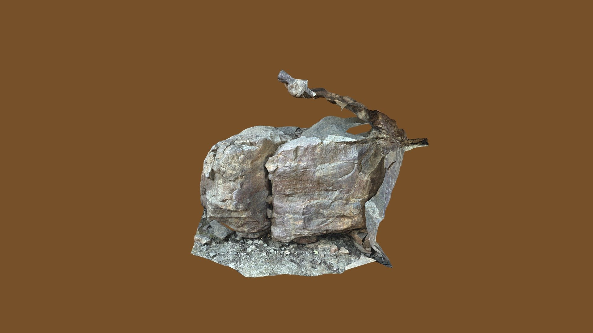 Ashokan Rock Edict Inscription - 3D model by HiStoryteller [4ee293e ...