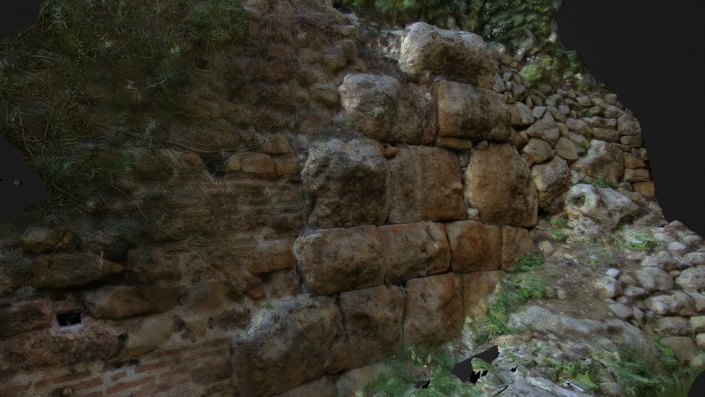Details of the walls of a Roman rustic villa - Download Free 3D model ...