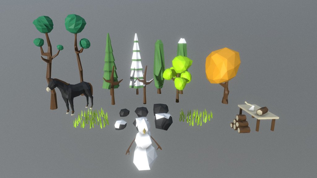 Low poly - A 3D model collection by colorsark - Sketchfab