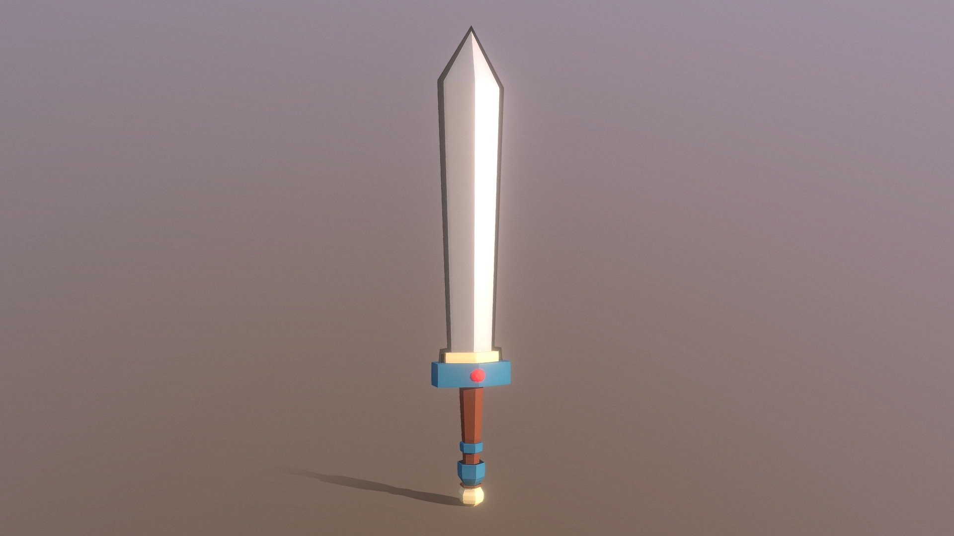 Blender Sword From Tutorial - 3D model by Kingtem [4ee5909] - Sketchfab