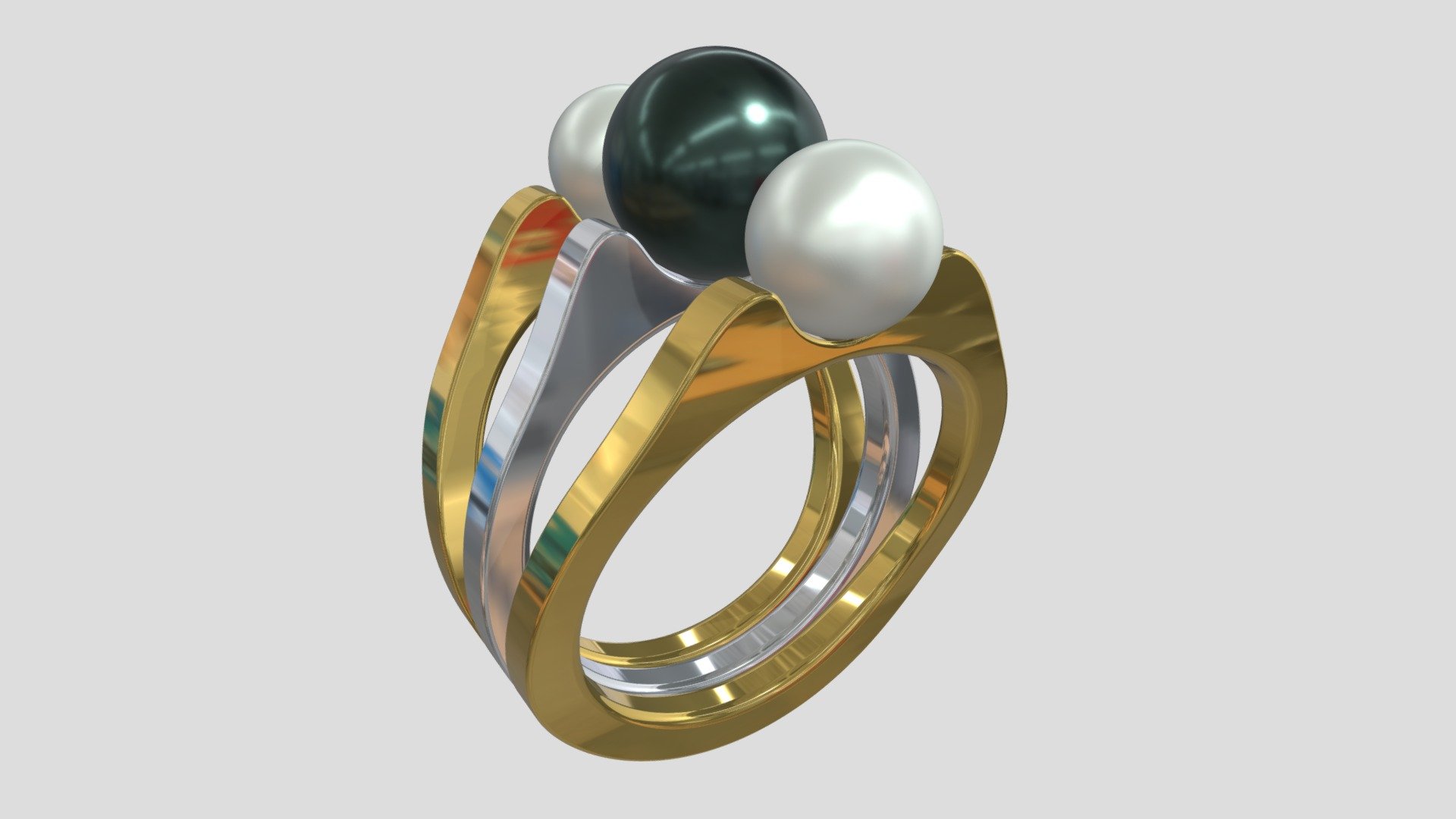 Pearl Ring - Buy Royalty Free 3D model by VR Jewelry Designer (@vr ...