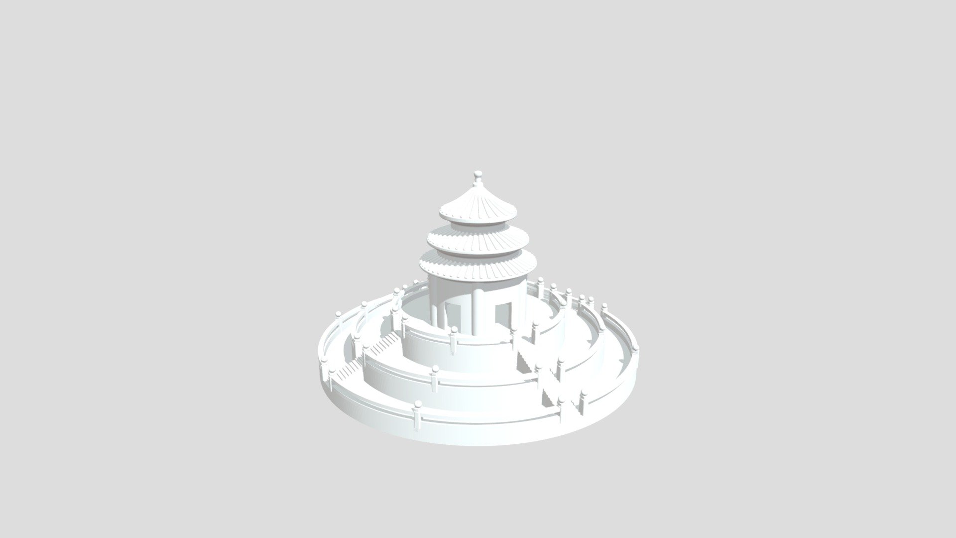 Chinese style architecture - Download Free 3D model by xinshiye ...