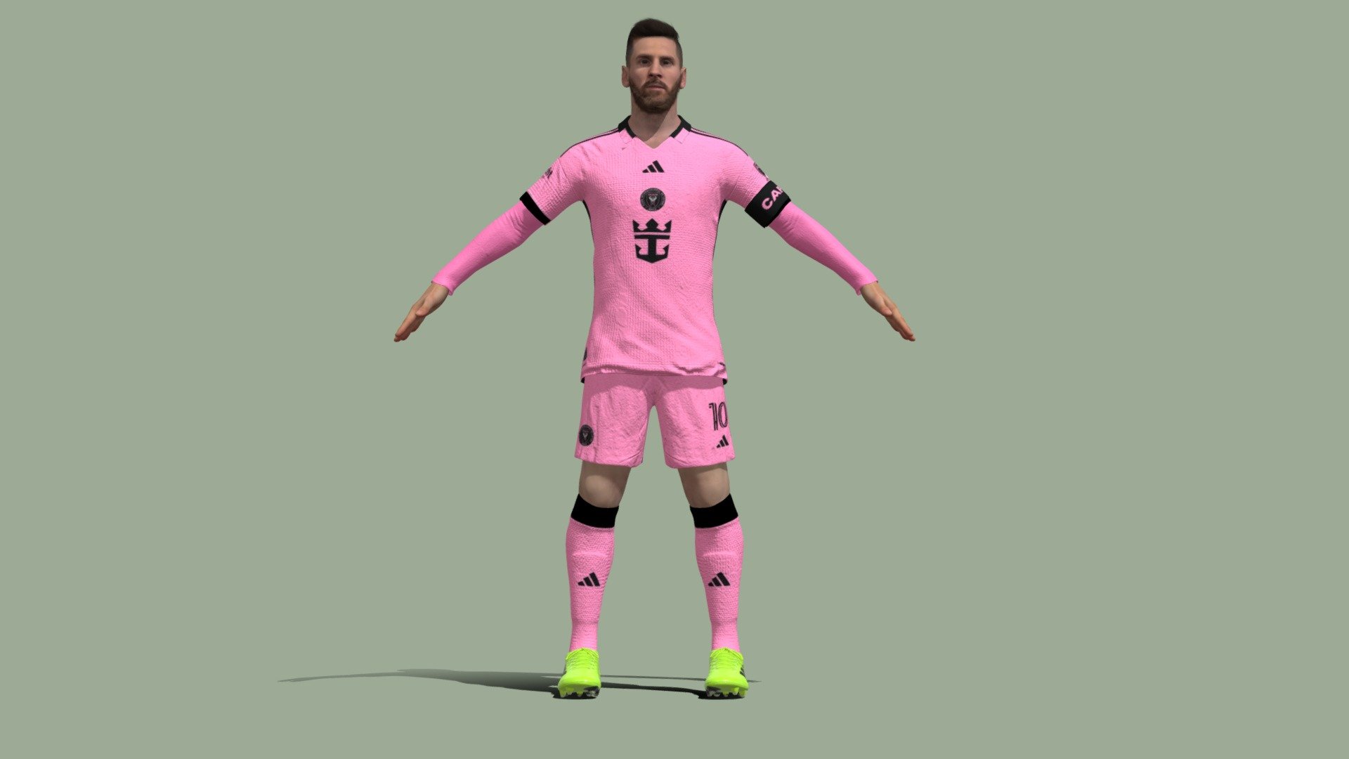 T-Pose rigged Lionel Messi Inter Miami 24-25 - 3D model by 3dpassion ...