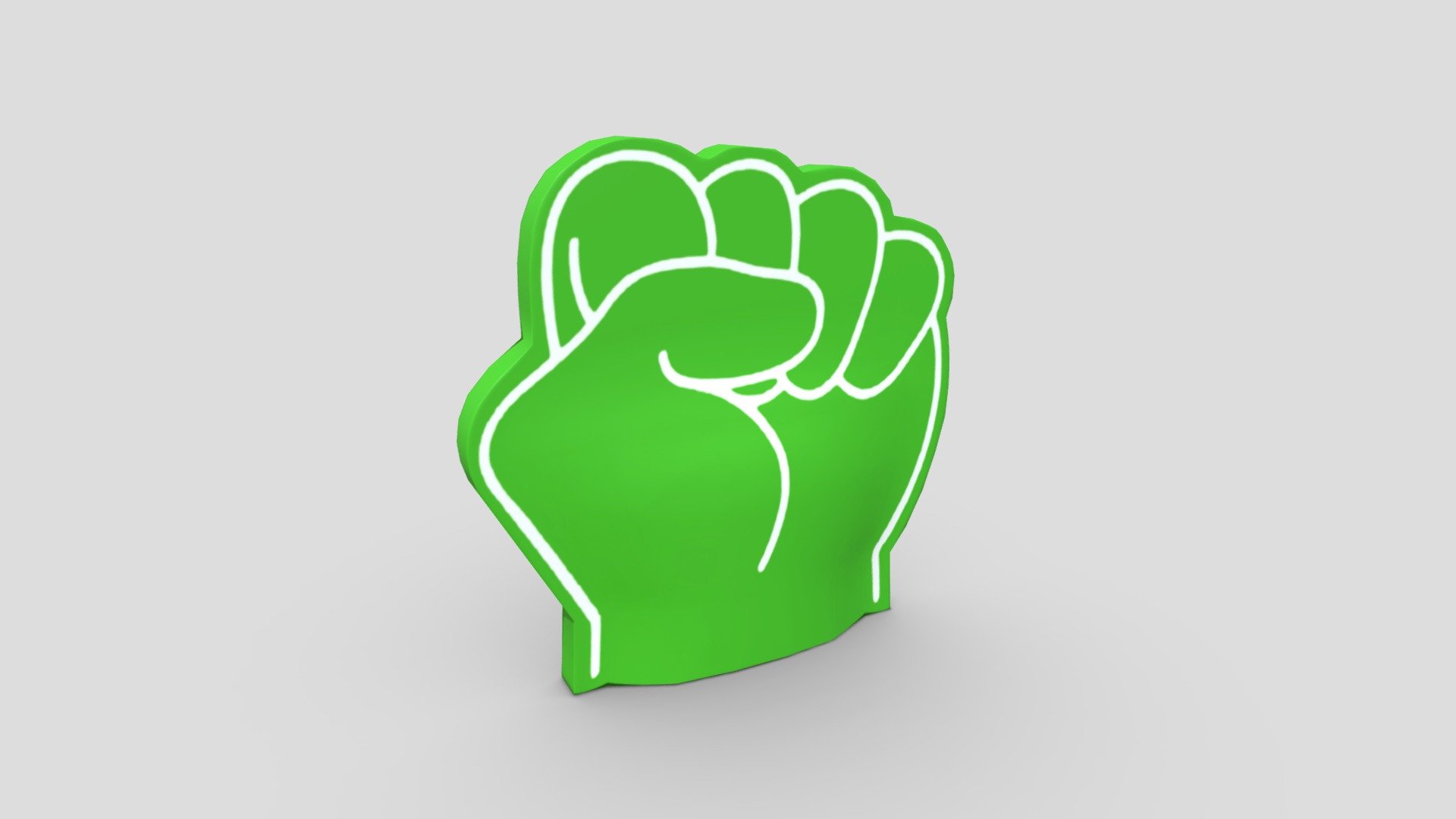 Foam Finger 6 - Buy Royalty Free 3D model by plaggy [4eeec29 ...