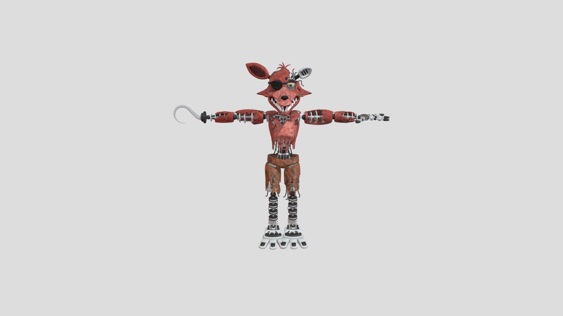 Withered Foxy - 3D model by Susukiethegamer (@lunargalaxy903) [4ef0d91 ...