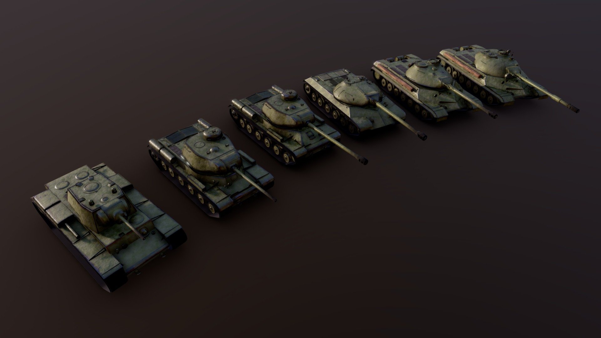 Soviet Heavy Tanks - Download Free 3D model by snrnsrk5 [4ef5ac2 ...