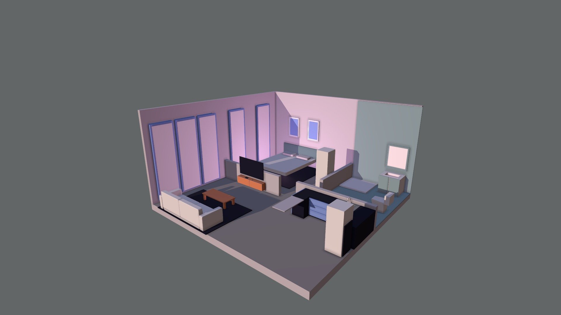 Condo - 3D model by chalakorn [4ef5bff] - Sketchfab