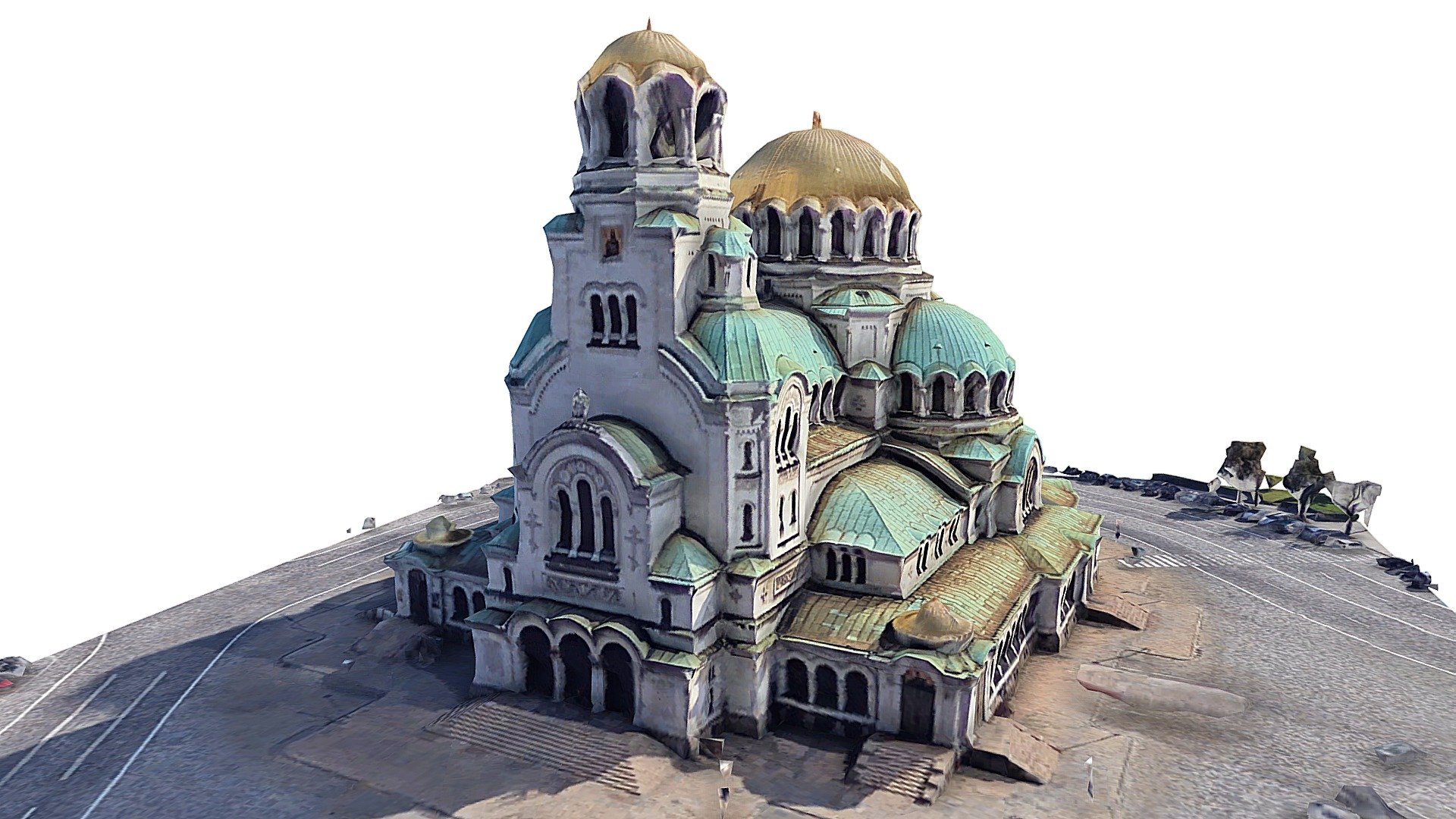 Alexander Nevsky Cathedral,church,map,Byzantine - 3D model by SENSIET ...