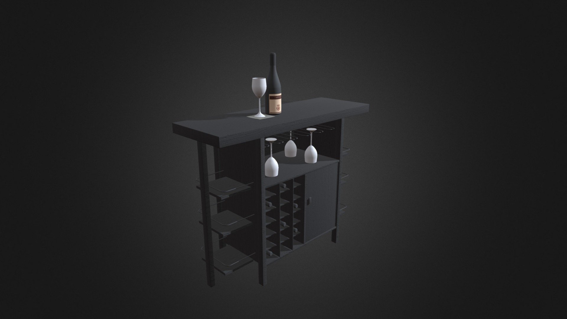 Mini Bar Table - Buy Royalty Free 3D model by cgaxis [4ef6d3a ...