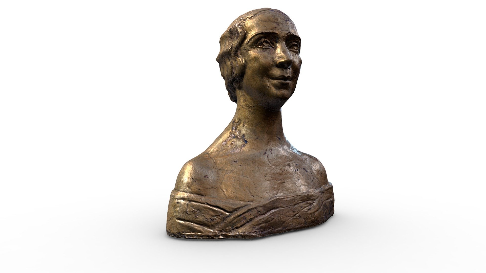 Maria Filotti - funerary bust - 3D model by CalatorPR [4ef715a] - Sketchfab