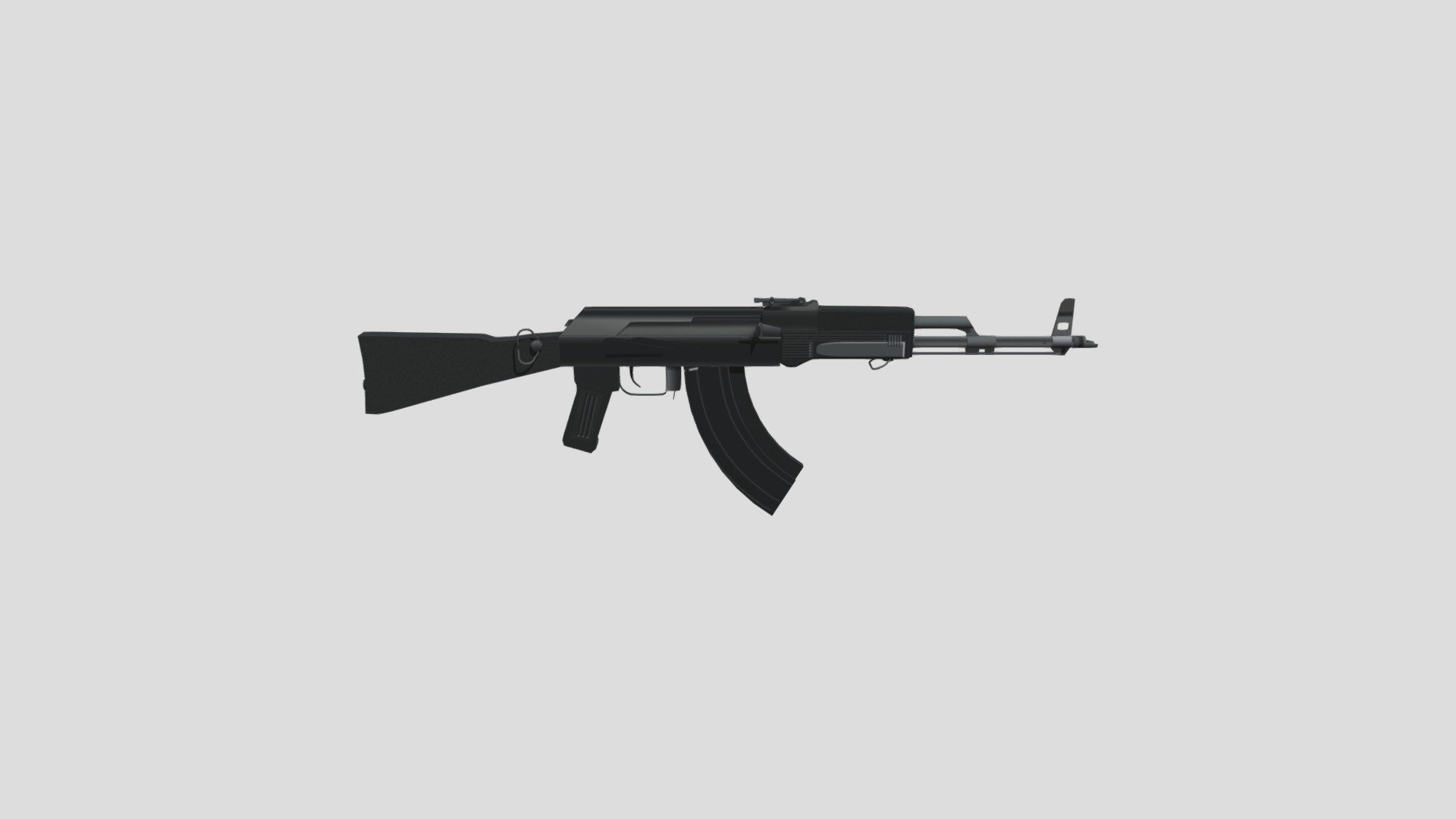 Low Poly AKM - 3D model by Forwardnow27 [4ef7a3e] - Sketchfab