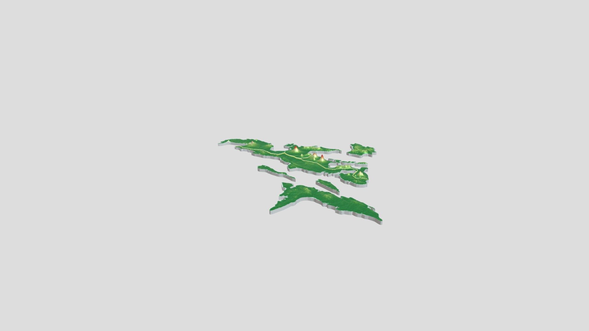 Bicol NGCP Powerlines and Towers from OSM - 3D model by upgeop ...