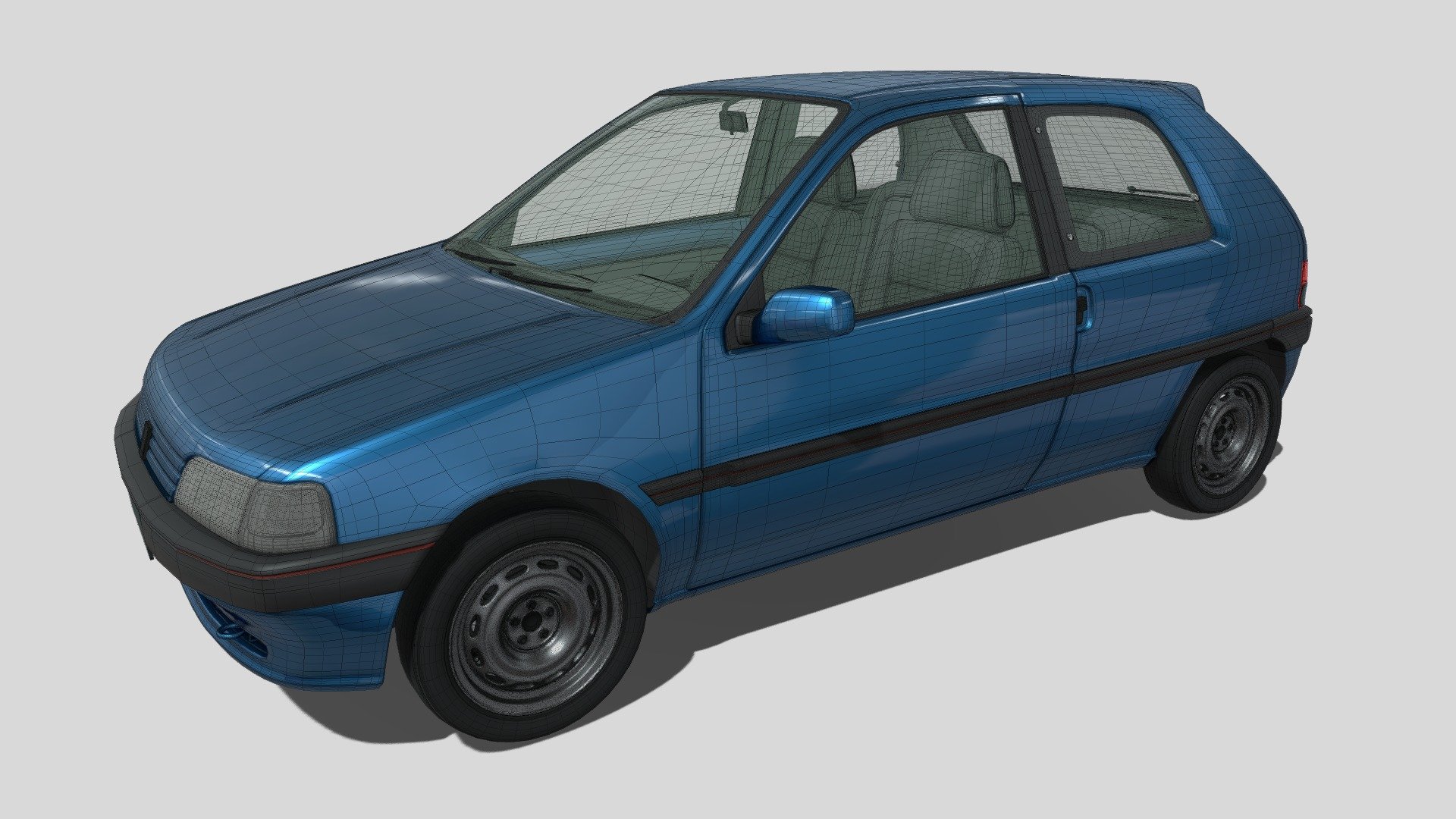 PEUGEOT 106 - 3D model by KTKR [4ef9394] - Sketchfab