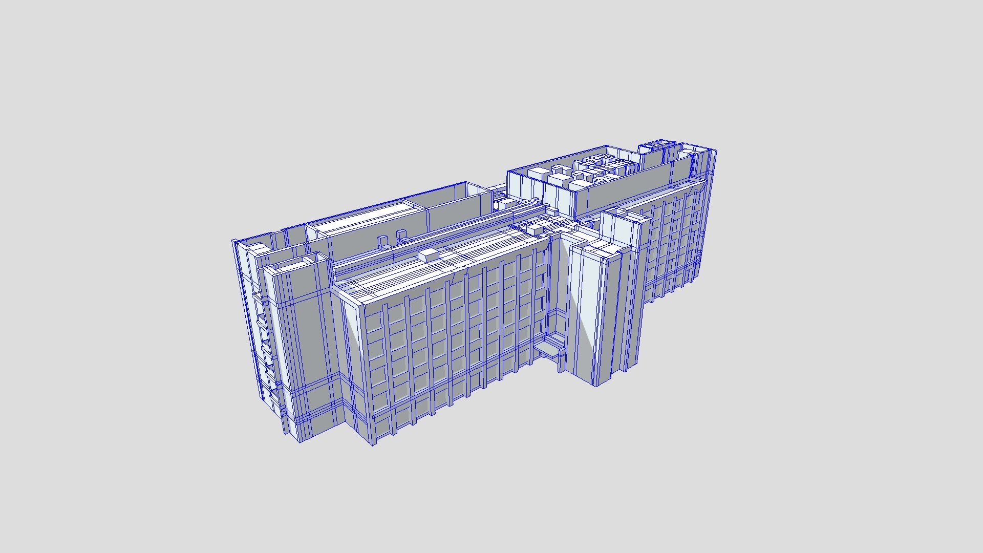 Building O, AGU Sagamihara Campus (LOD2-3) - Download Free 3D model by ...