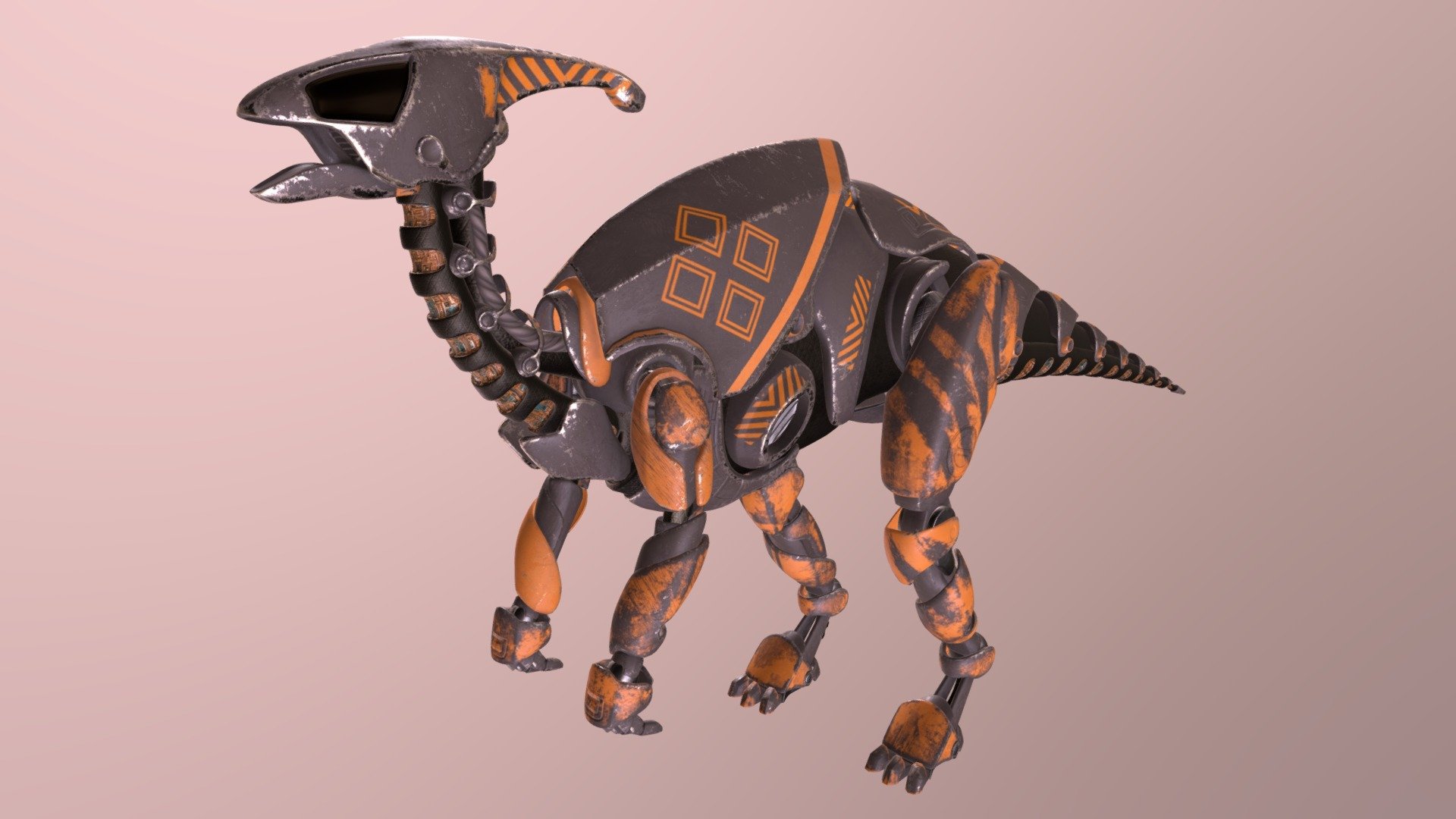 Parasaur Texture WIP - 3D model by mckaymanning [4efa005] - Sketchfab