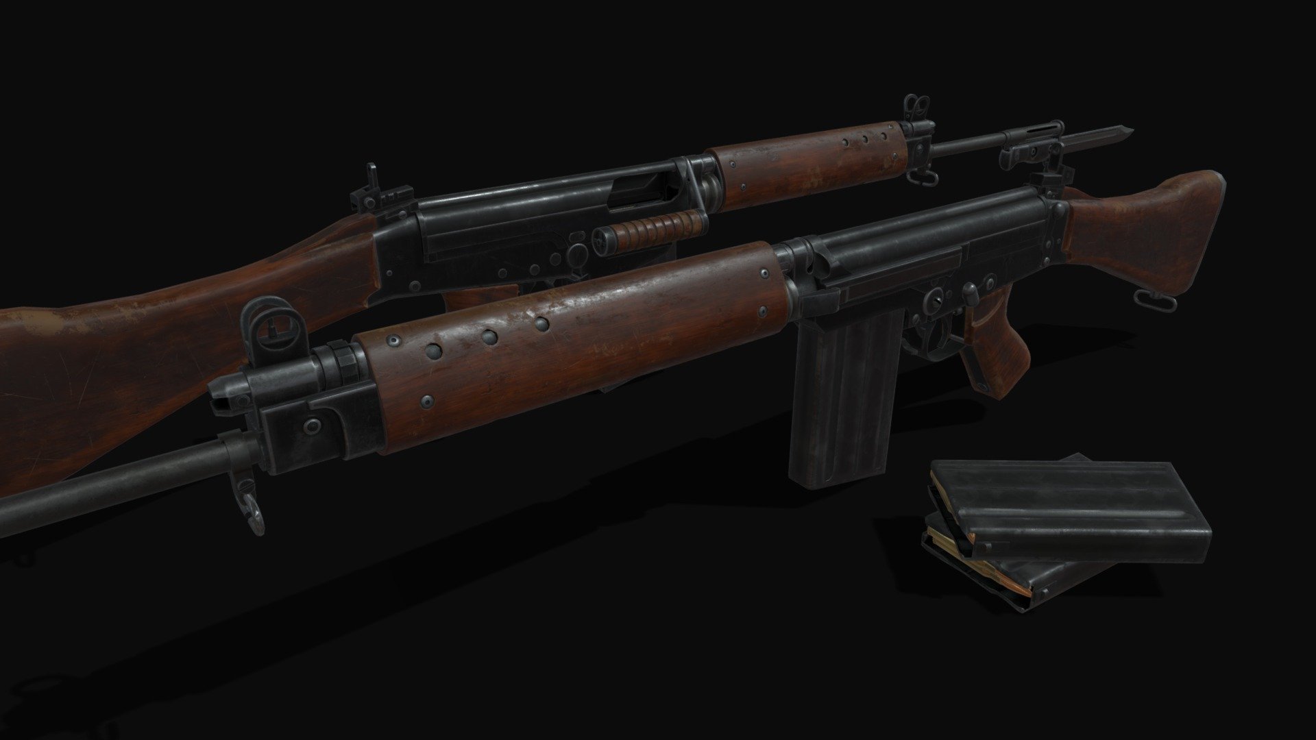 L1A1 FAL - 3D model by Mikel (@Da_Mikel) [4efb8af] - Sketchfab