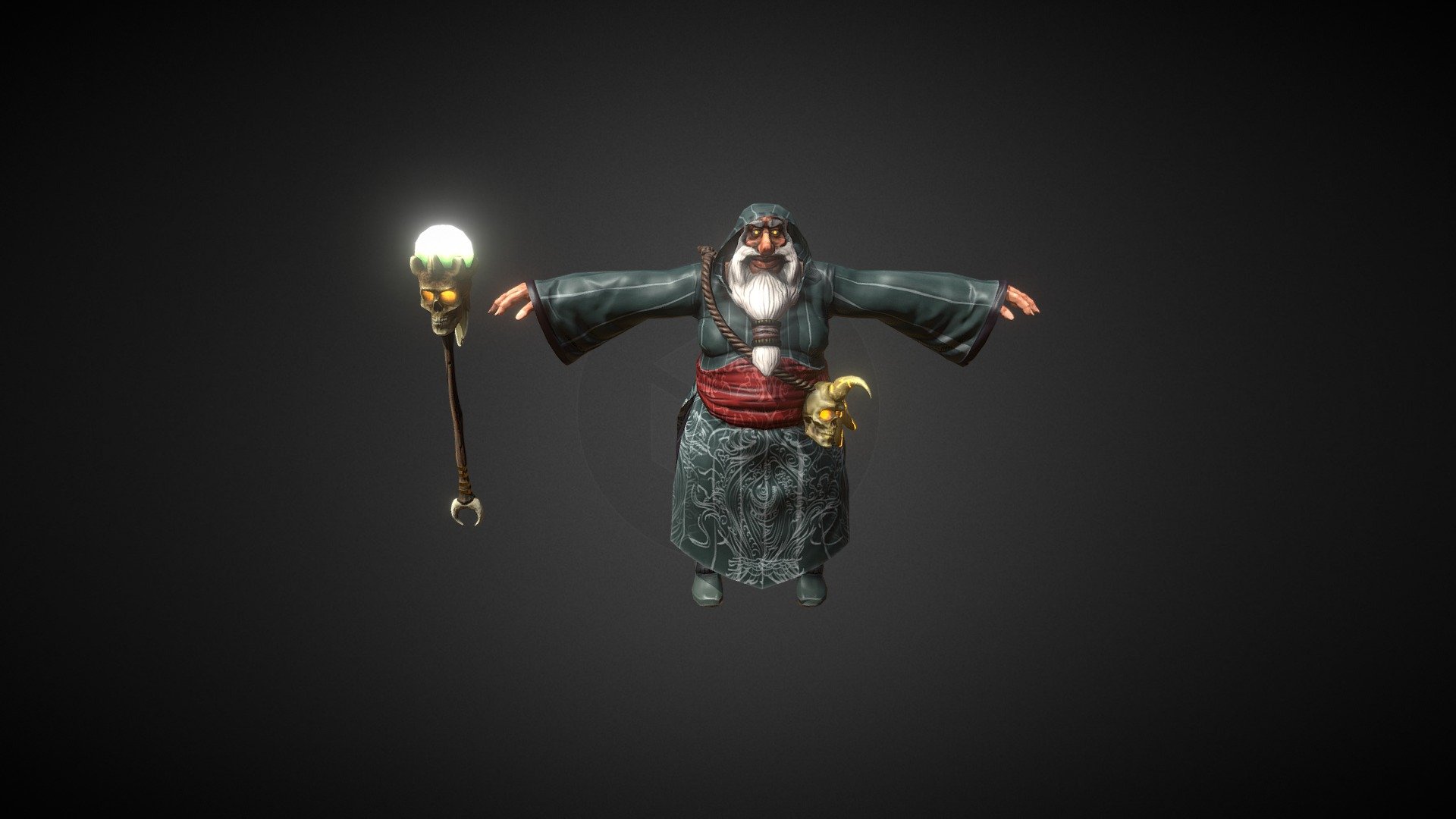WIZARD - Buy Royalty Free 3D model by highraion [4efe444] - Sketchfab Store