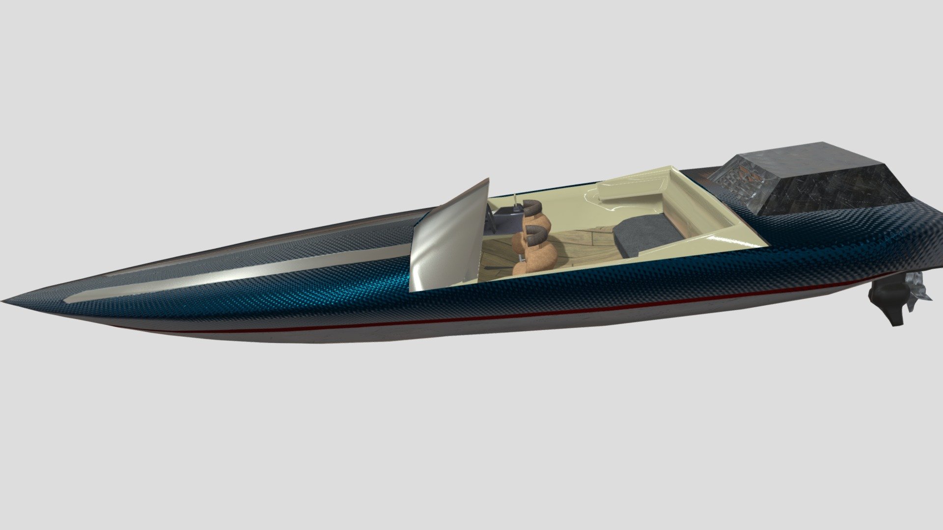 Fast Boat - Buy Royalty Free 3D model by 3dlowpoly [4f01bb8 ...