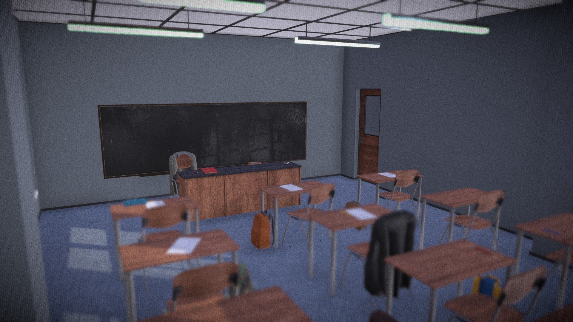 Classroom - School - Buy Royalty Free 3D model by Mixaill (@Mixaills ...