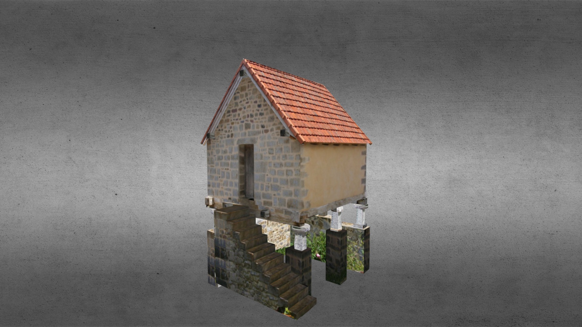 Hórreo casa Jamar - 3D model by juancarloslaiglesia [4f045b8] - Sketchfab