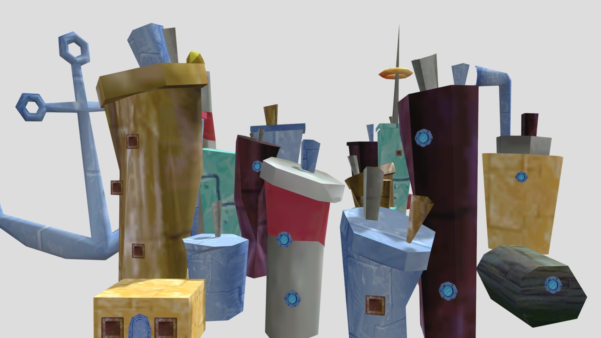 Sbfbb-Downtown - Download Free 3D model by SMF Features Developed From ...