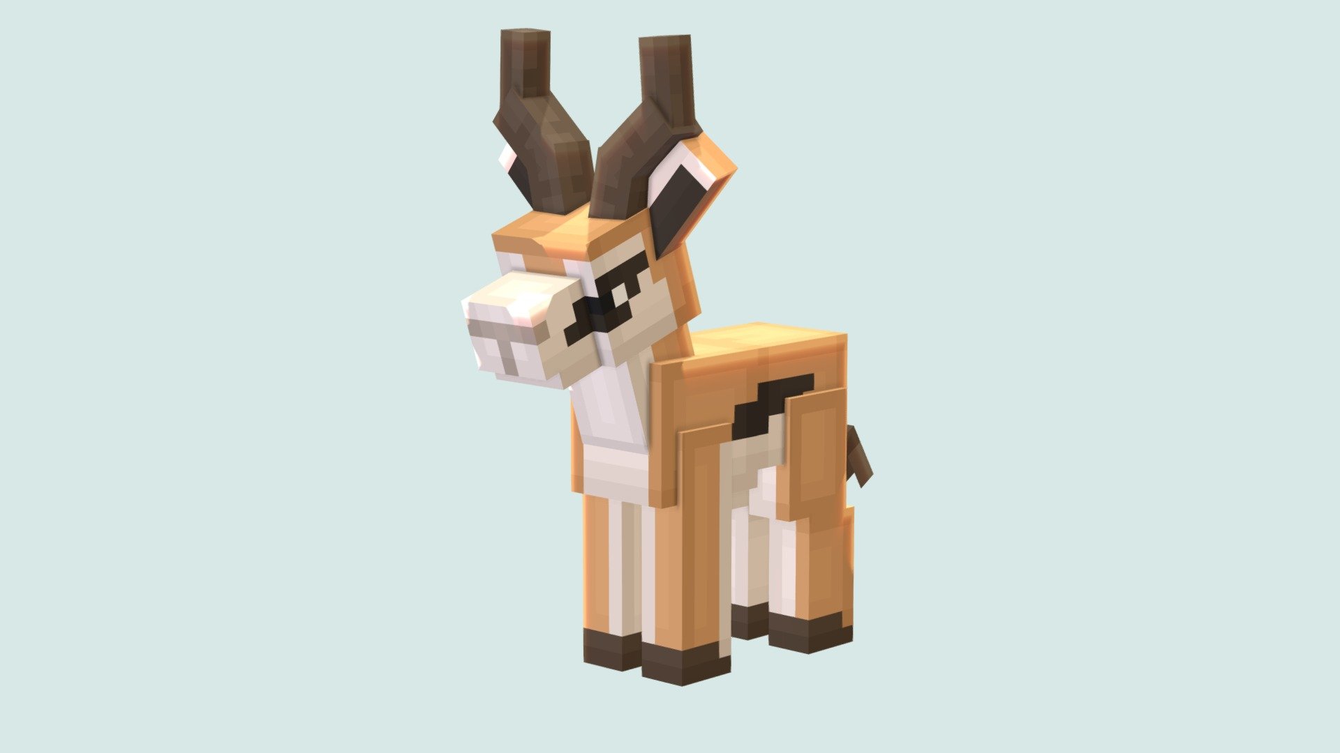 Springbok Antelope - Custom Minecraft Model - 3D model by jessdragon12 ...