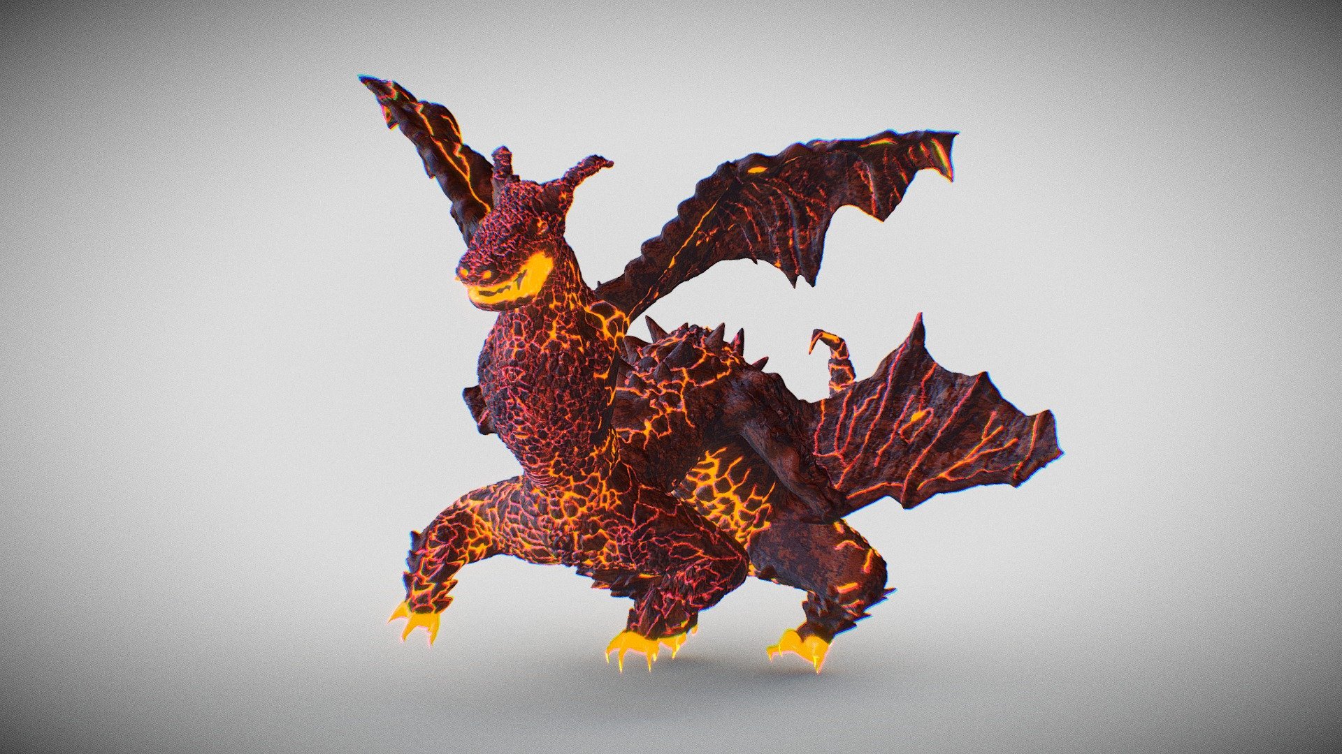Dragon Magma - 3D model by Juan David (@JuanDavid.497) [4f08db4 ...