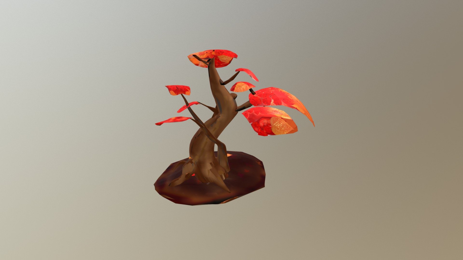 The Tree - Red - Download Free 3D model by canyue1111 [4f09442] - Sketchfab