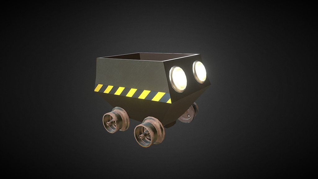 Mine Escape Cart - 3D model by Camille Vandenbussche (@camillevdb ...
